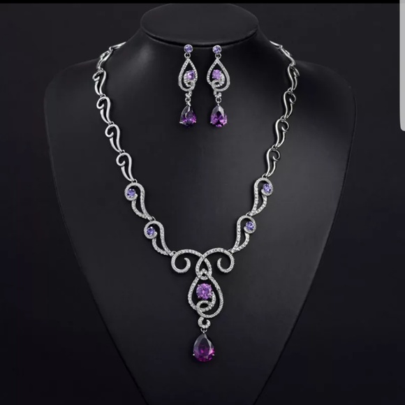 Jewelry | 3pc Purple Jewelry Set | Poshmark